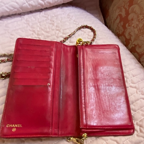 CHANEL | Bags | Authentic Chanel Red Wallet Gorgeous | Poshmark